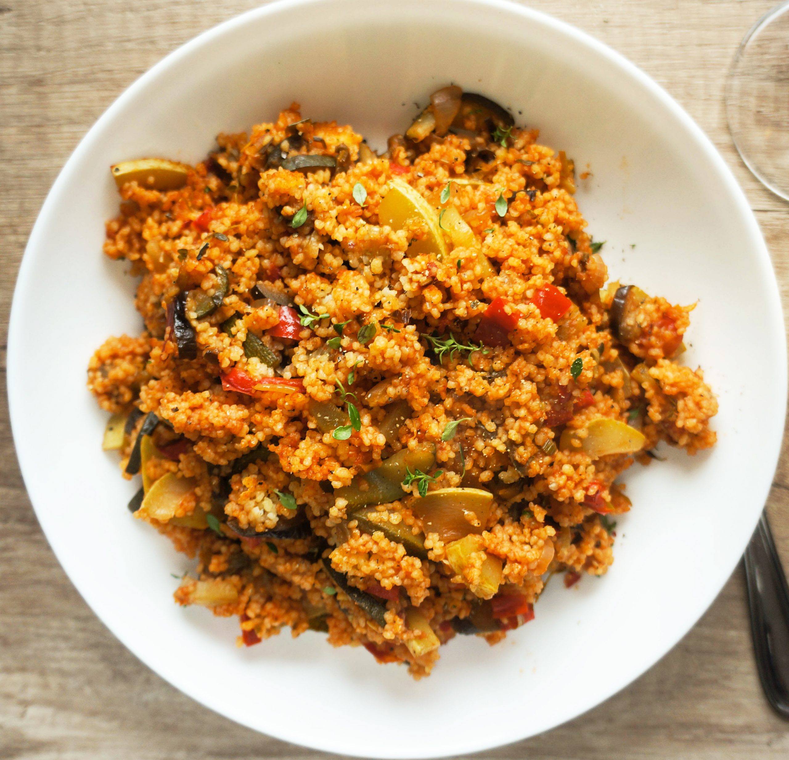 Kuskus z zelenjavno omako | Sit Fit